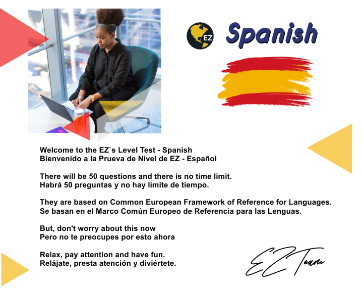 Prueba de nivel – Idioma español – Website Aplications